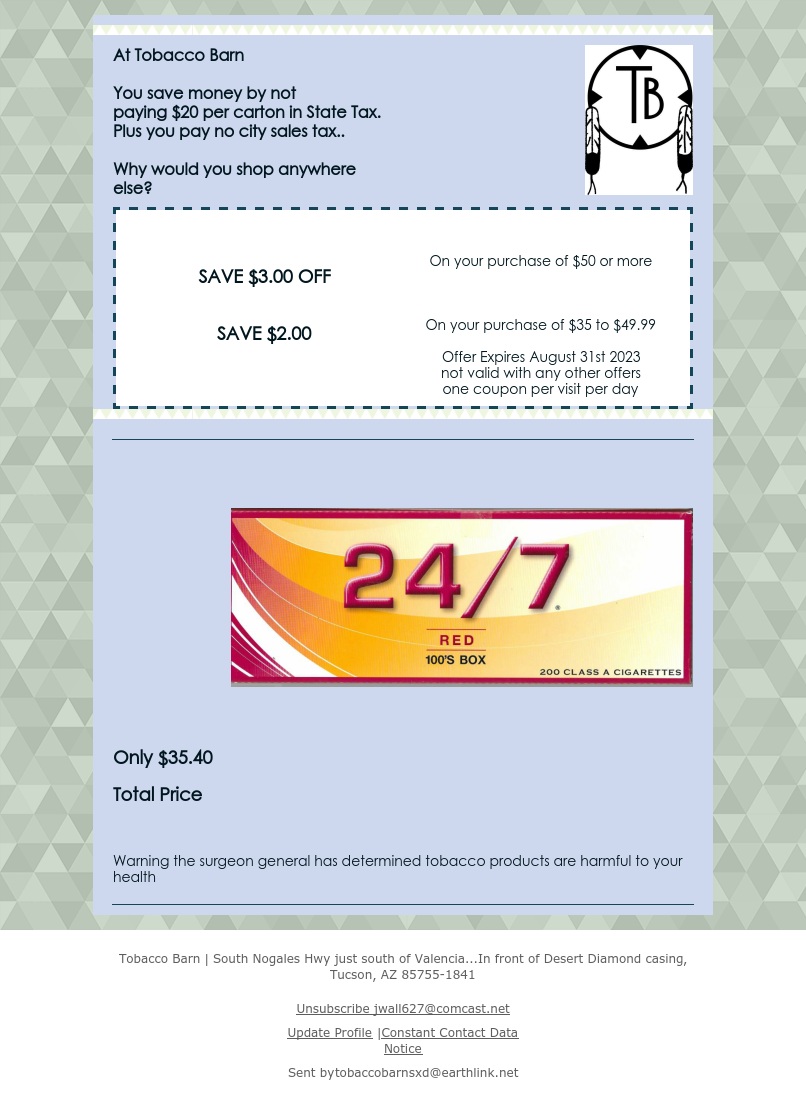 Coupons | Tobacco Barn