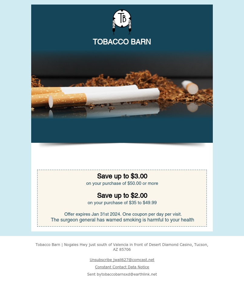 Coupons | Tobacco Barn